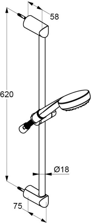 KLUDI | KLUDI LOGO shower set 1S DN 15 6816005-00 - Tiles World Trading