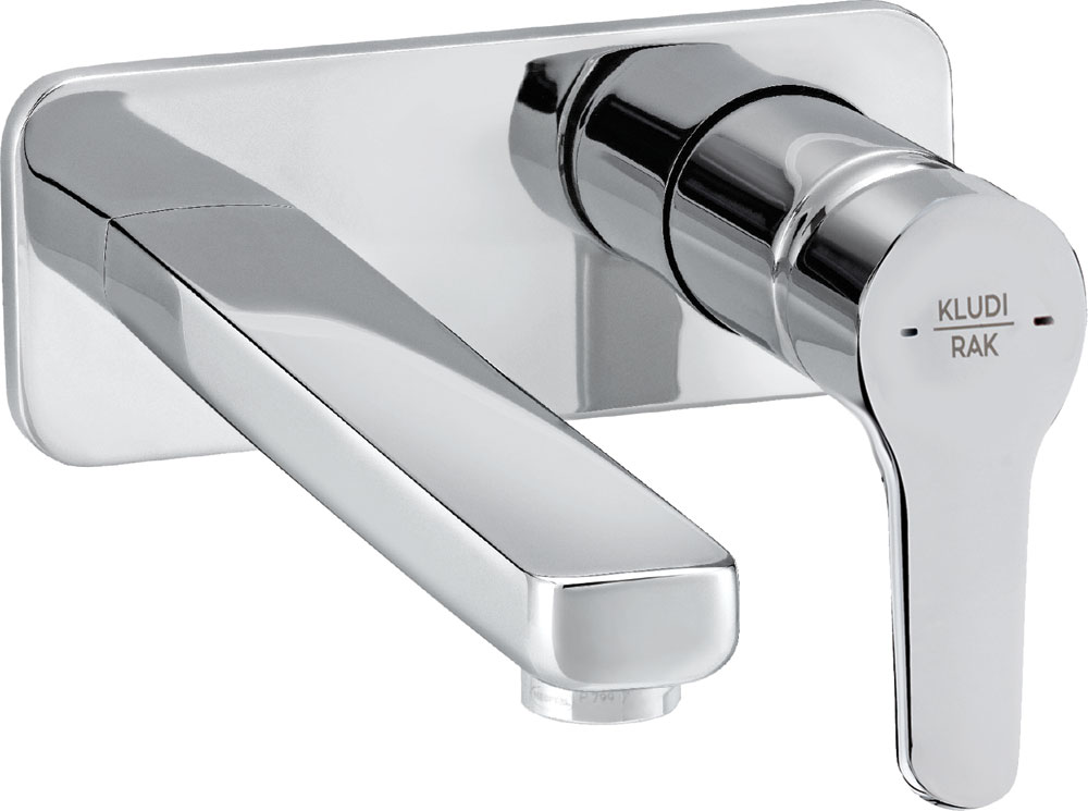 KLUDI RAK | PEAK concealed 2-holes wall-mounted basin mixer trim set ...